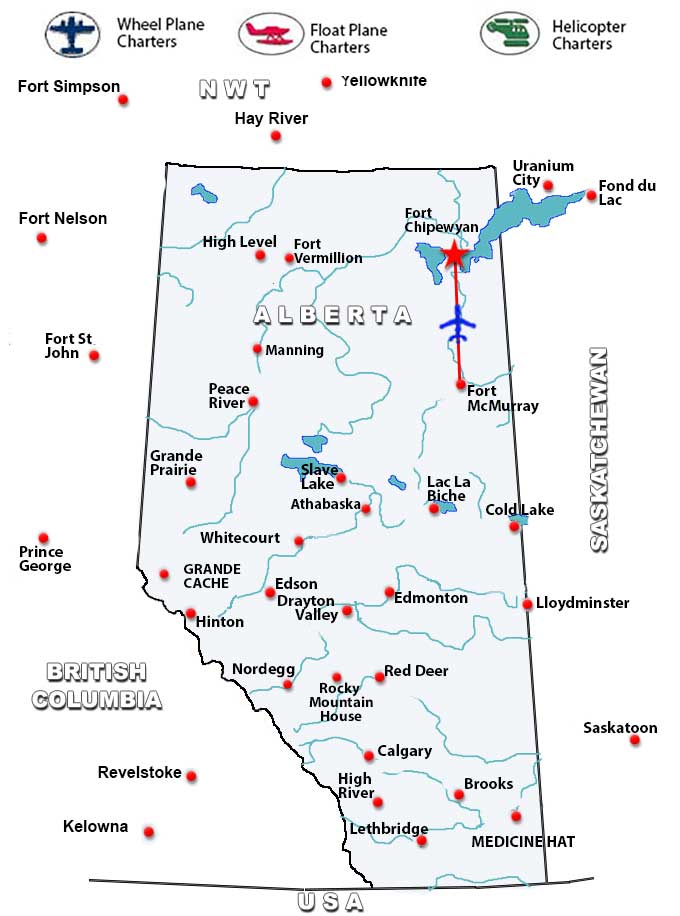 Charter Flights To Fort Chipewyan Alberta Charter Flight Network
