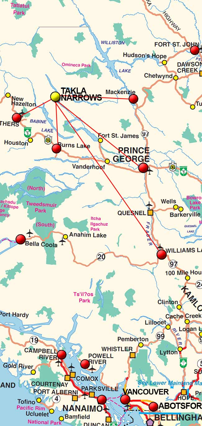 Covid 19 Travel Safe Charter Flights To Takla Narrows BC