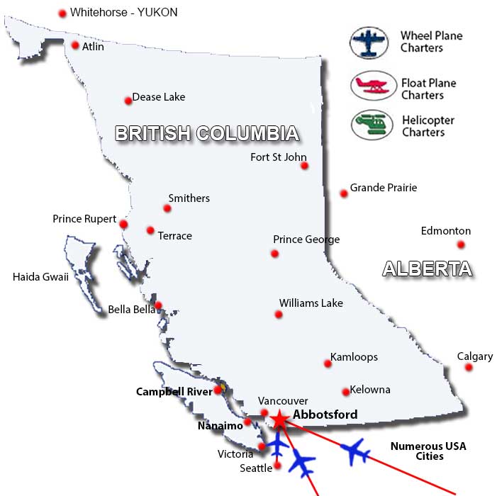 Abbotsford Charter Flights British Columbia