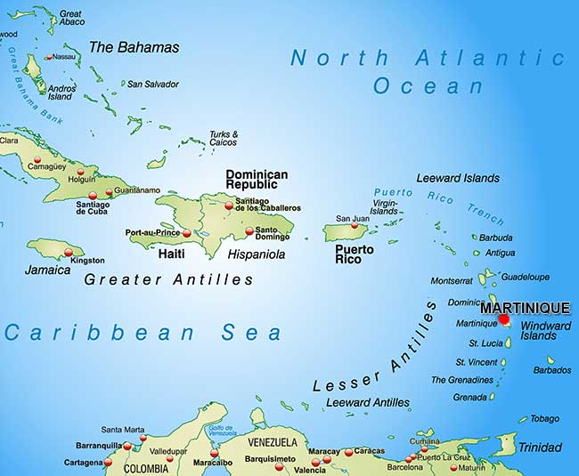 Martinique Caribbean Charter Flights