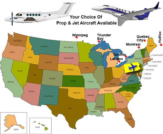 Pittsburgh Pennsylvania Charter Flights From Toronto / Kitchener