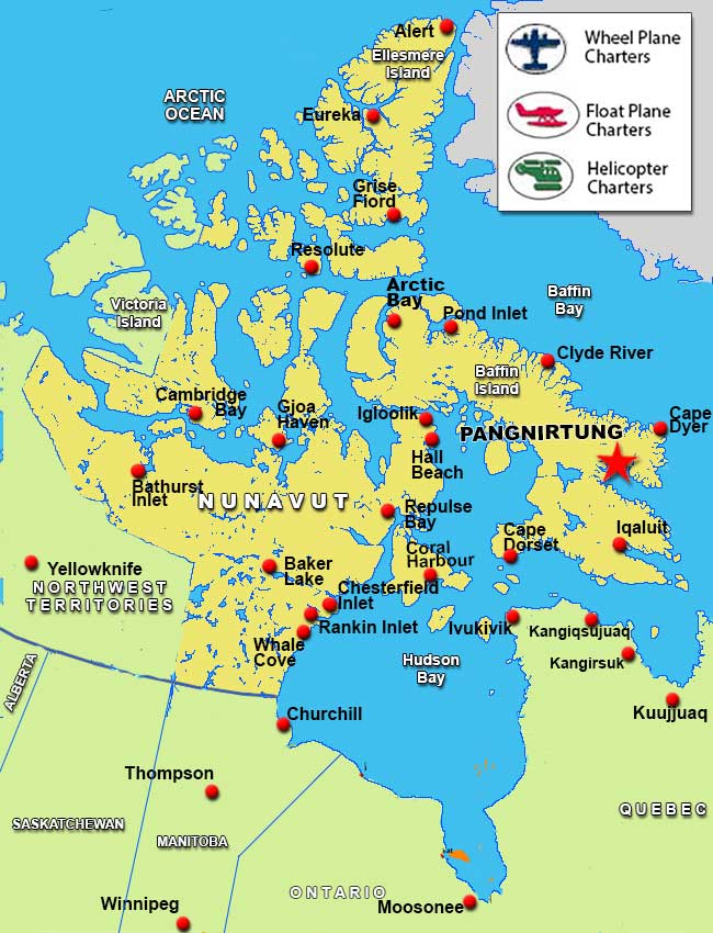 Charter Flights To Pangnirtung Nunavut