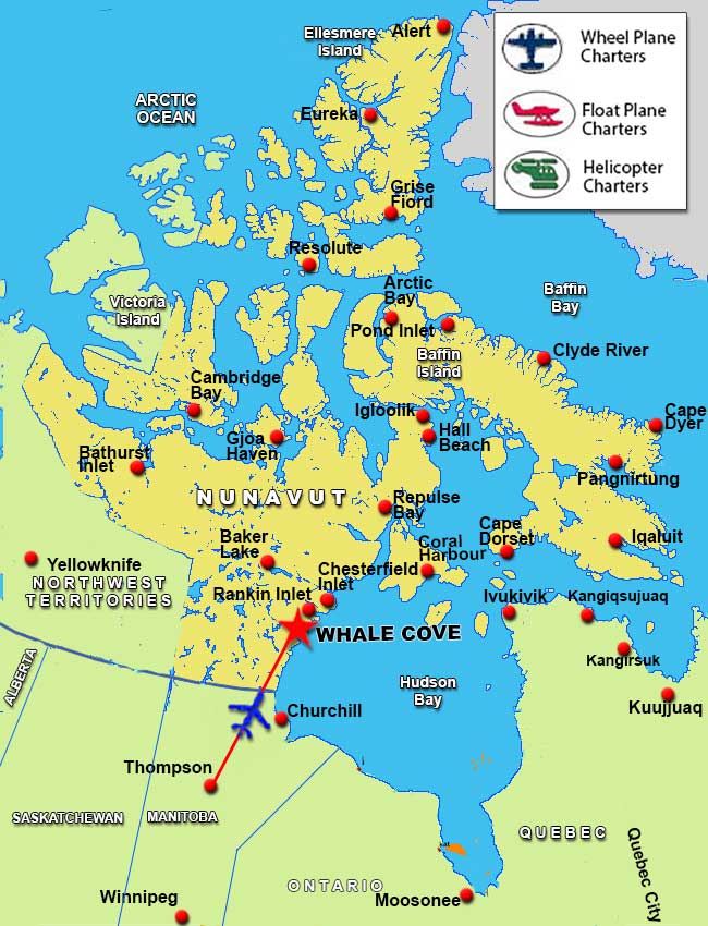 Charter Flights To Whale Cove Nunavut