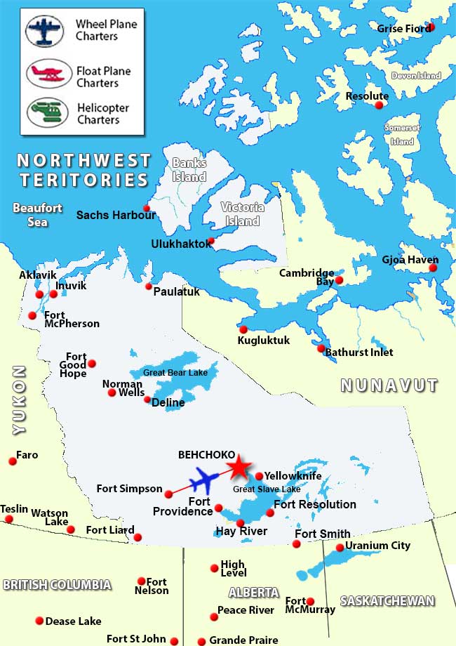 Charter Flights To Bechoko Northwest Territories /Charter Flight Network