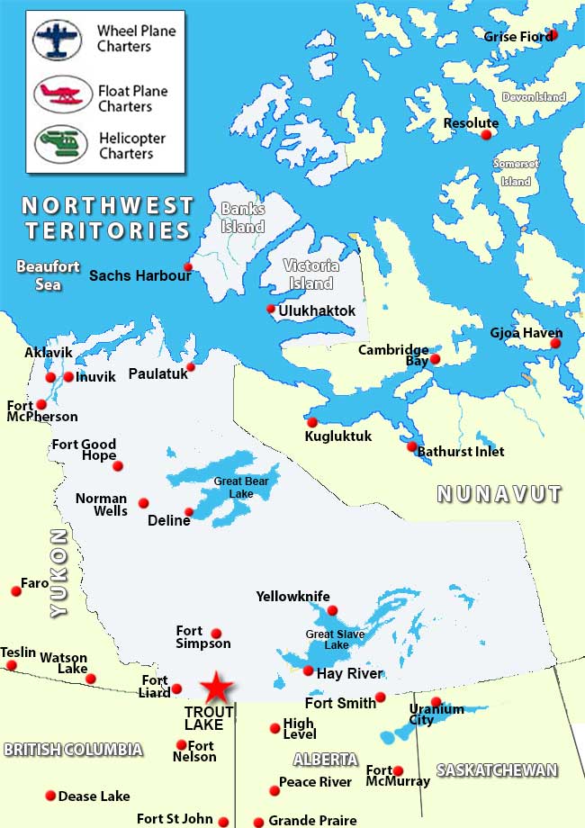 Charter Flights To Trout Lake Northwest Territories /Charter Flight Network