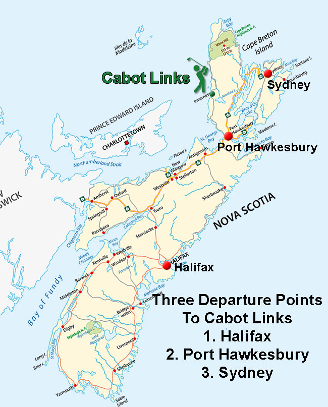Charter Flights To Cabot Links Nova Scotia / Cape Breton Island
