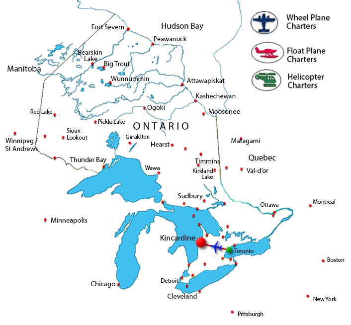 Charter Flights To Kincardine Ontario /Charter Flight Network