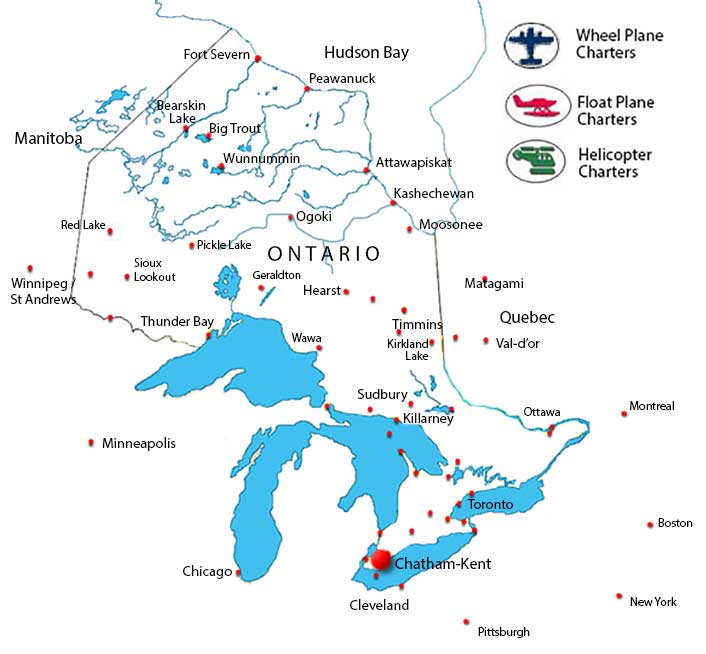 Charter Flights To Chatham - Kent Ontario /Charter Flight Network